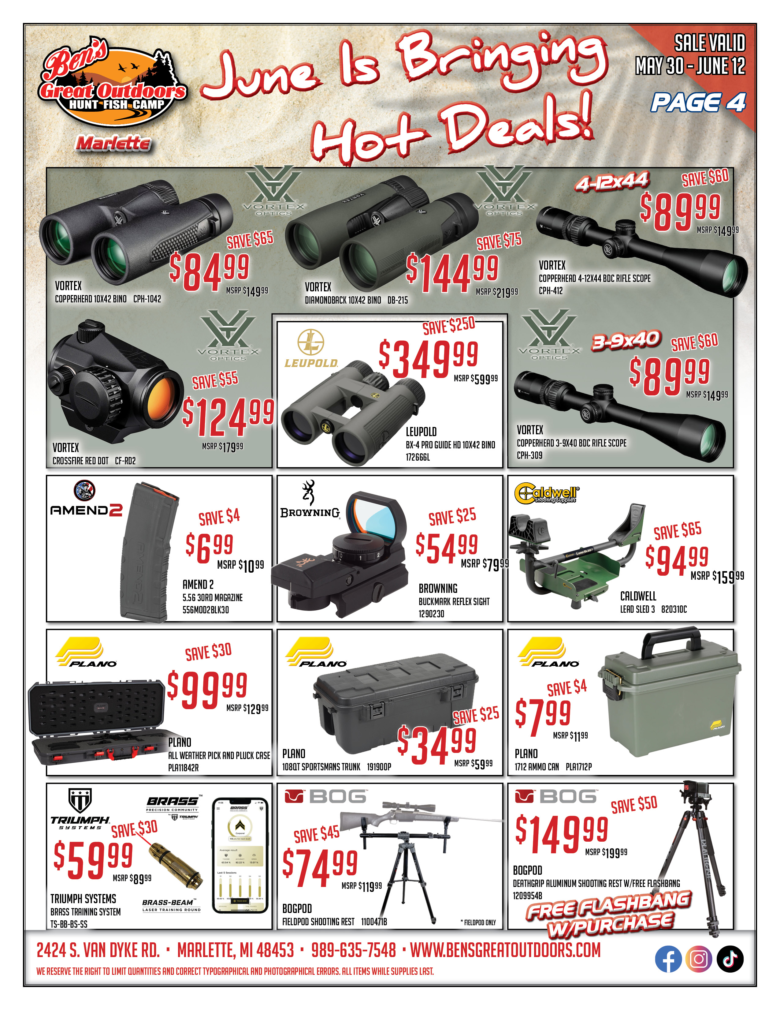 BGO Weekly Ad | Ben's Great Outdoors