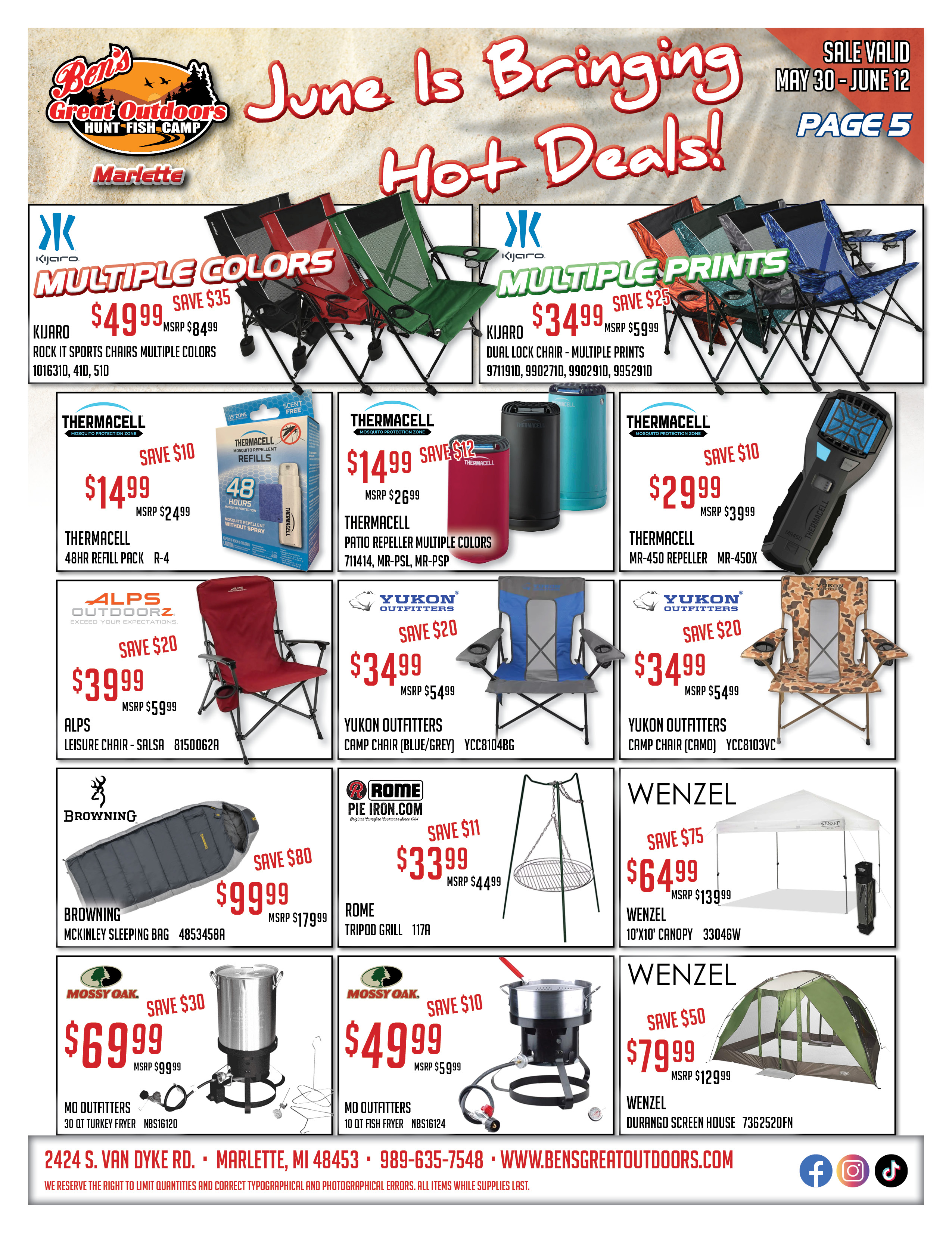 BGO Weekly Ad | Ben's Great Outdoors