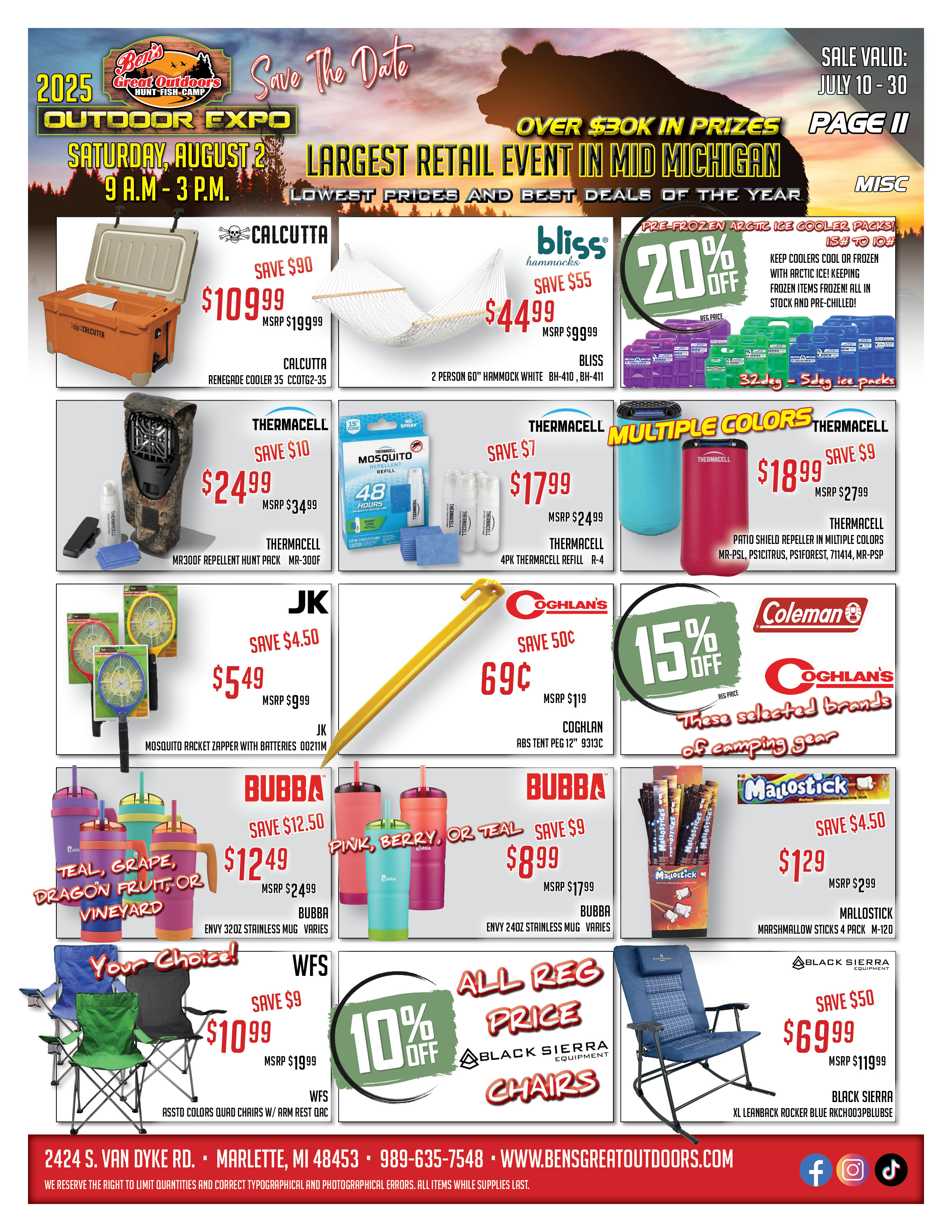 BGO Weekly Ad | Ben's Great Outdoors