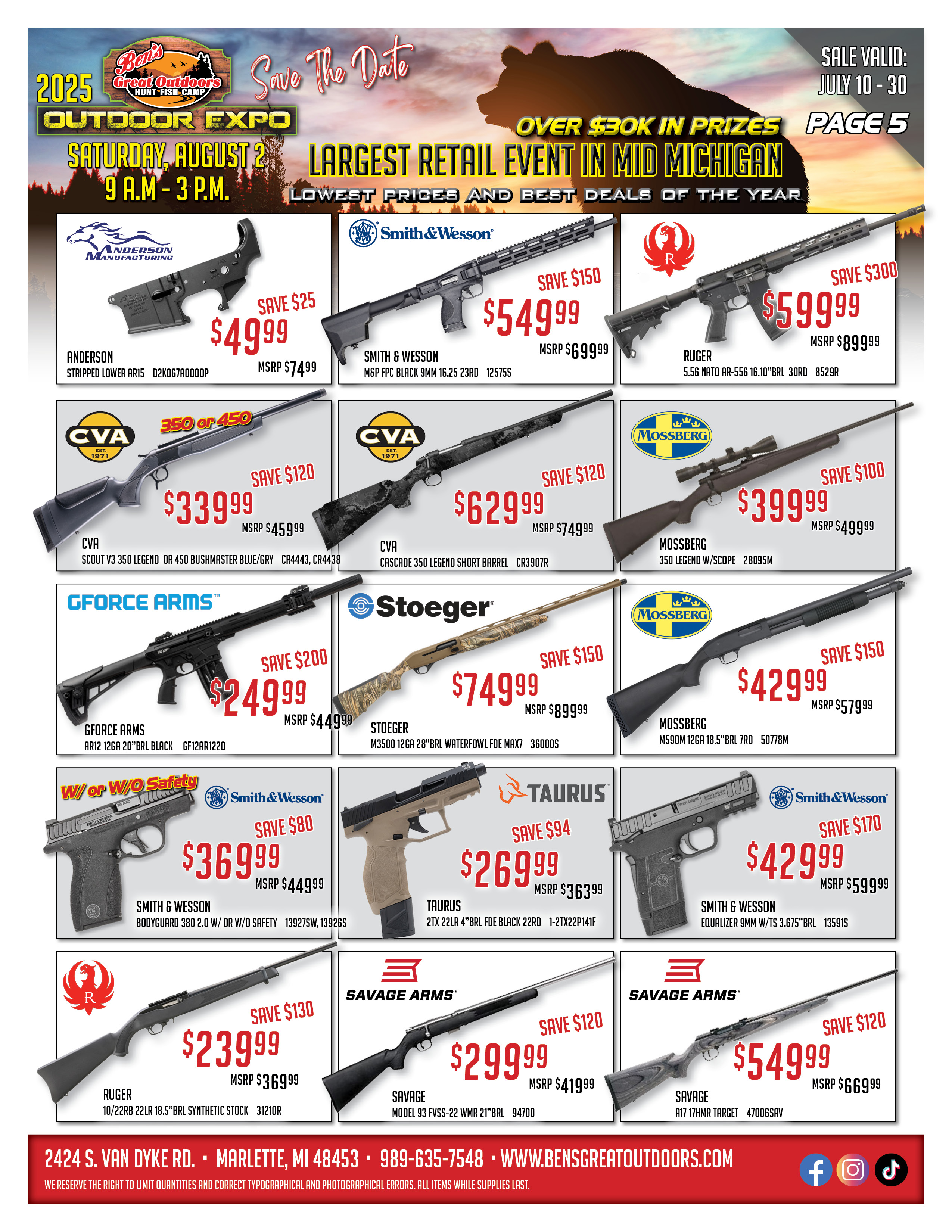 BGO Weekly Ad | Ben's Great Outdoors