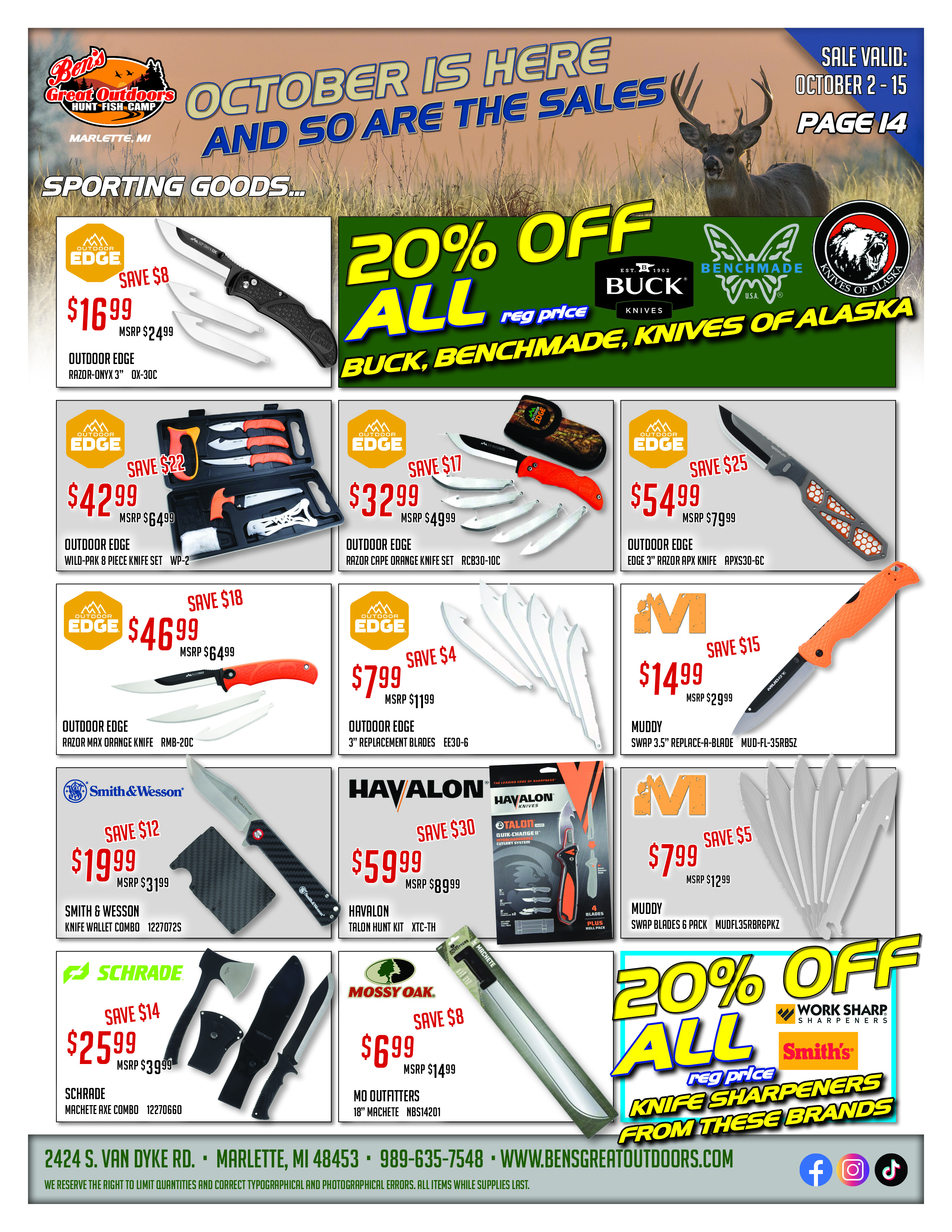 BGO Weekly Ad | Ben's Great Outdoors