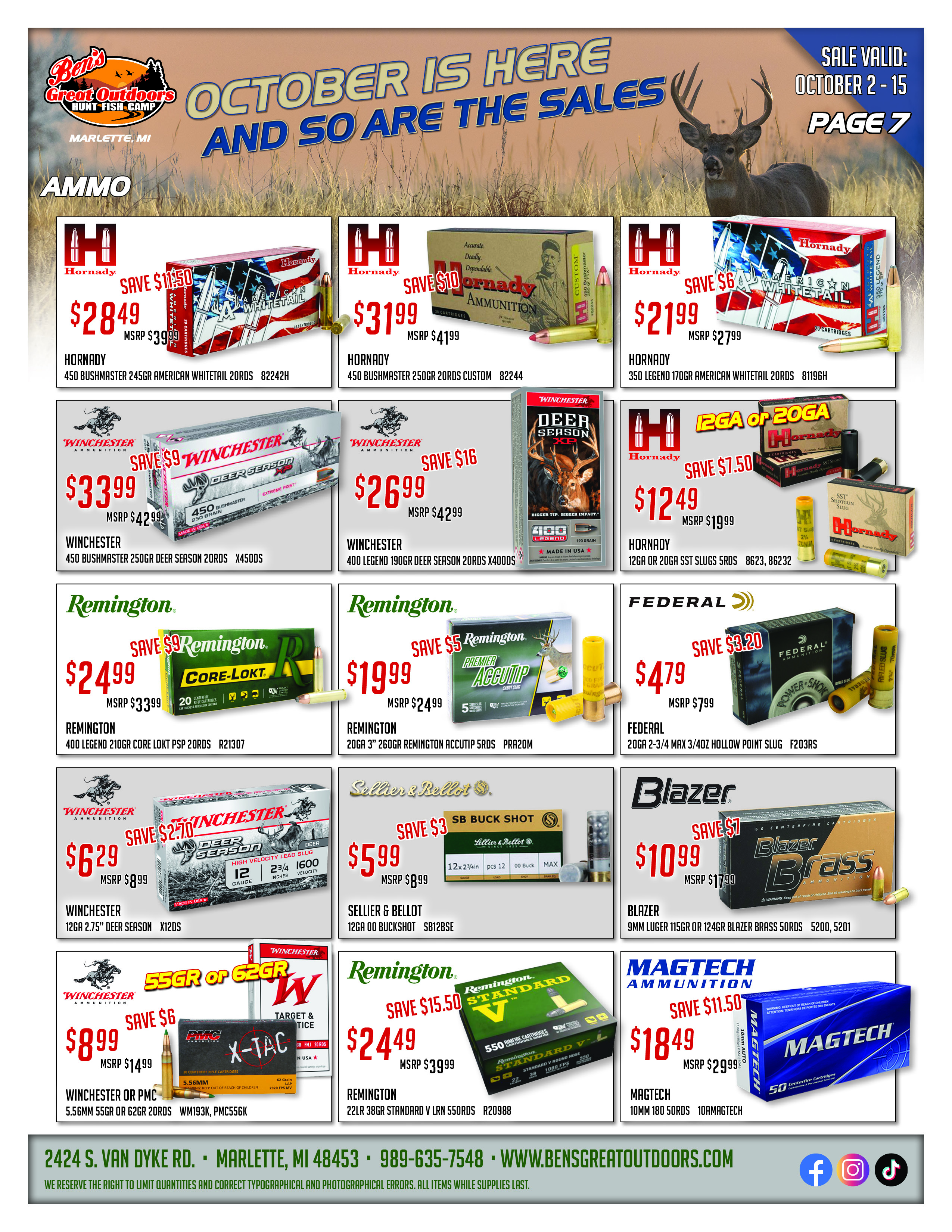 BGO Weekly Ad | Ben's Great Outdoors