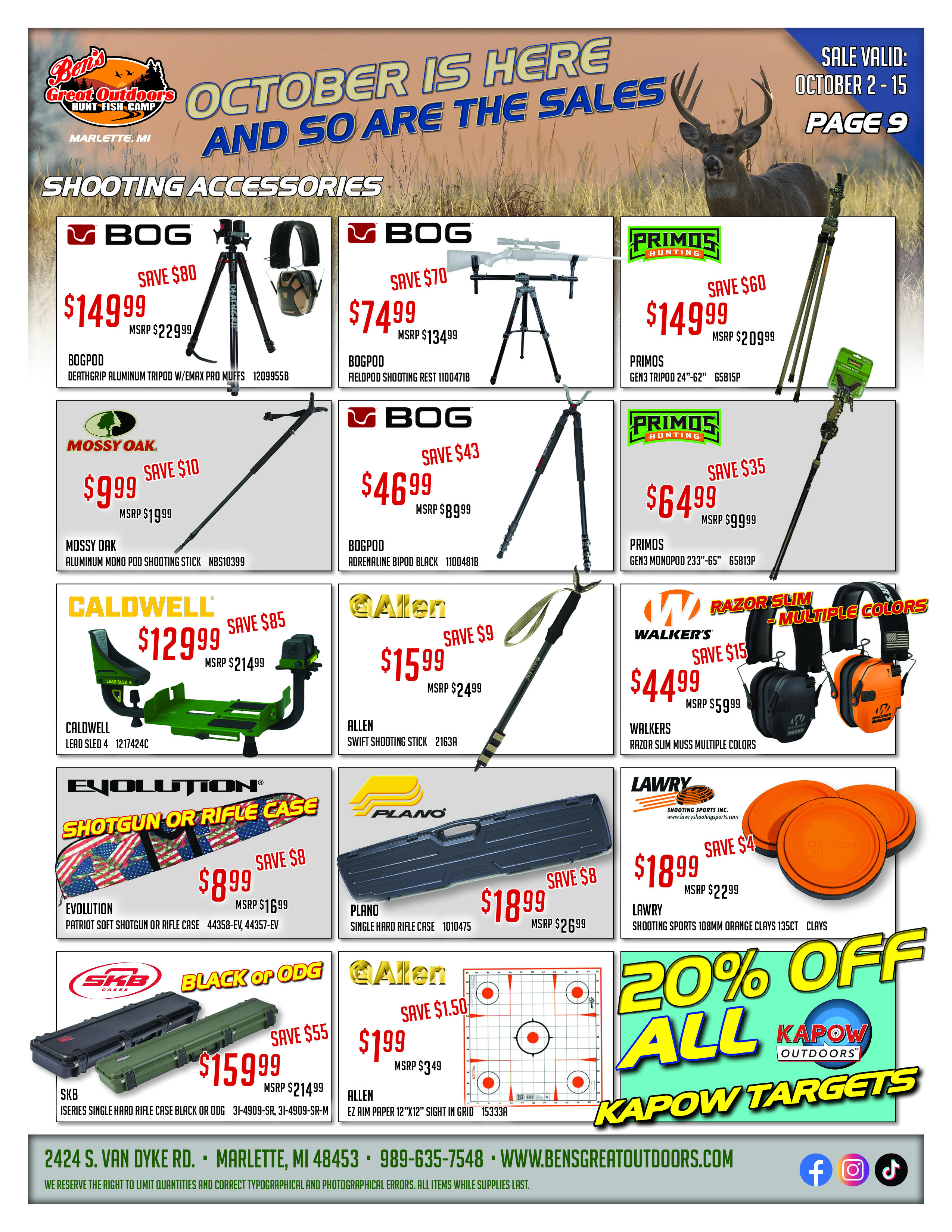 BGO Weekly Ad | Ben's Great Outdoors