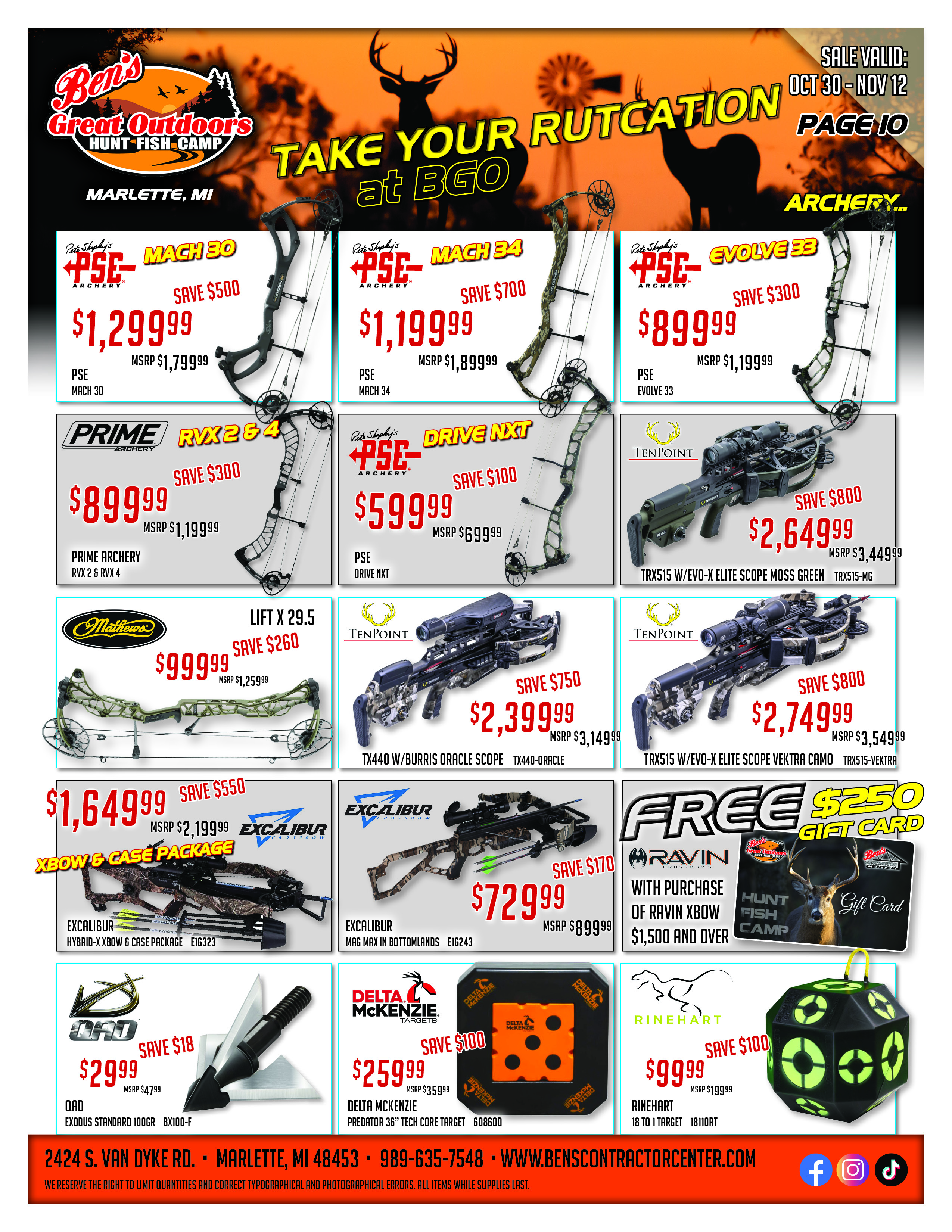 BGO Weekly Ad | Ben's Great Outdoors