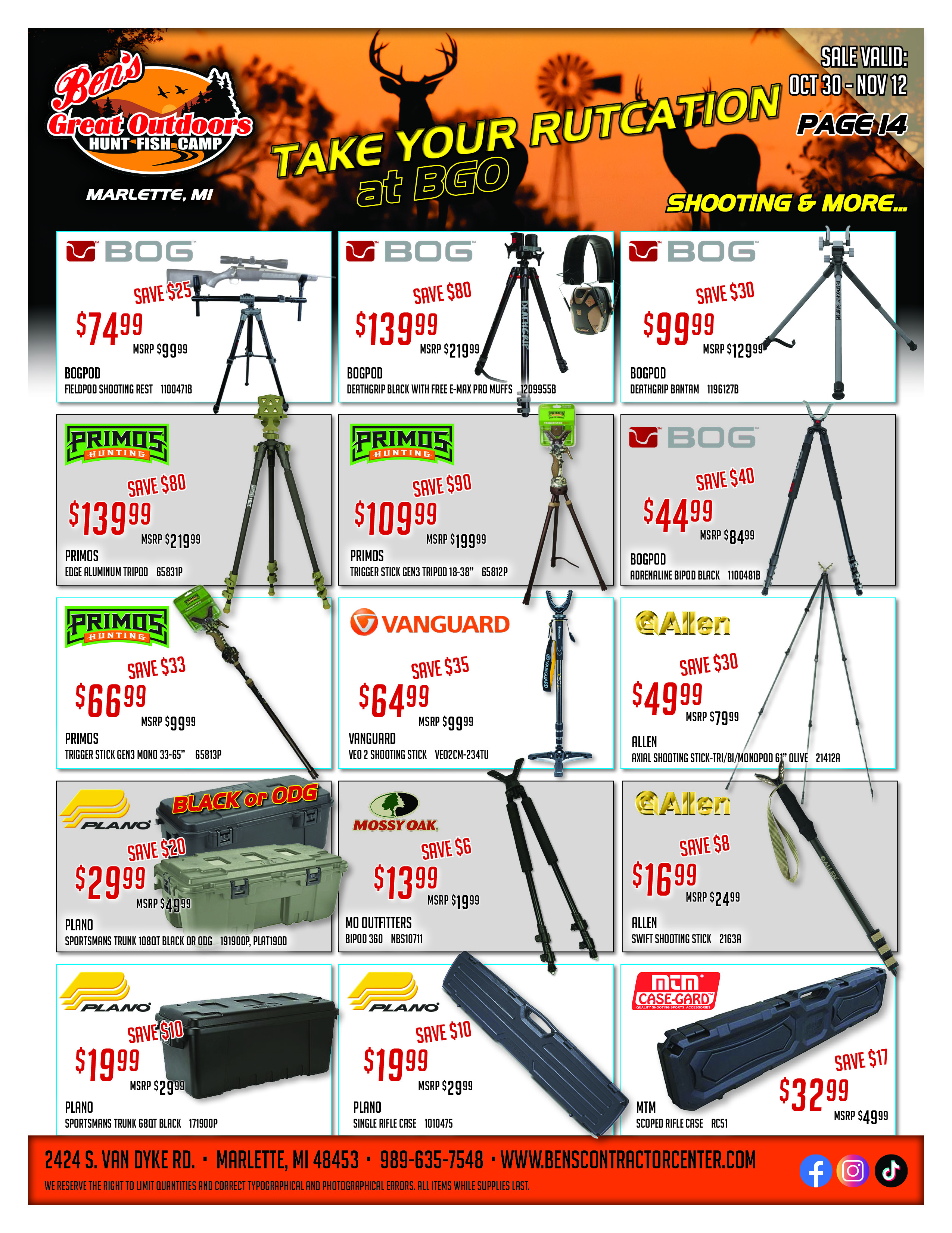 BGO Weekly Ad | Ben's Great Outdoors