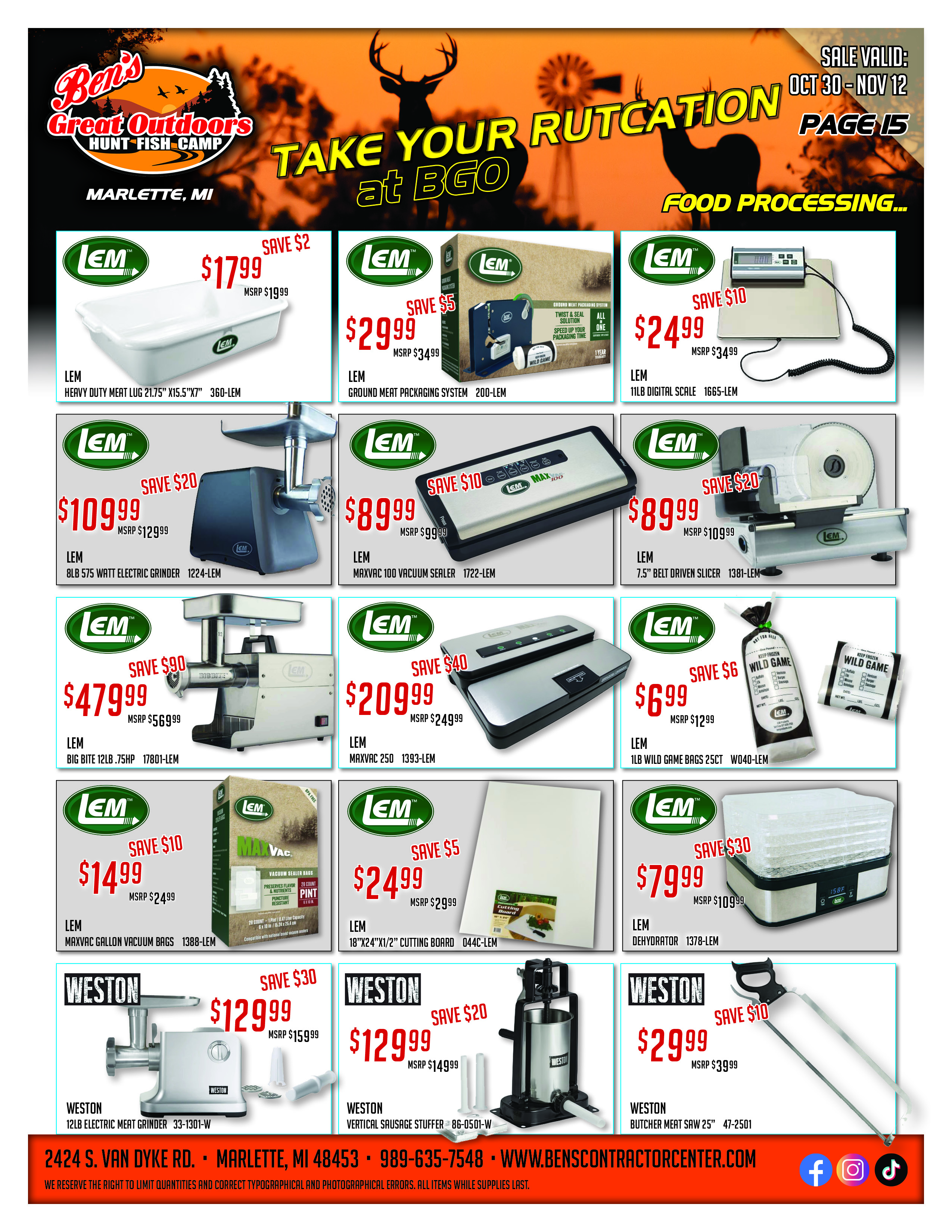 BGO Weekly Ad | Ben's Great Outdoors