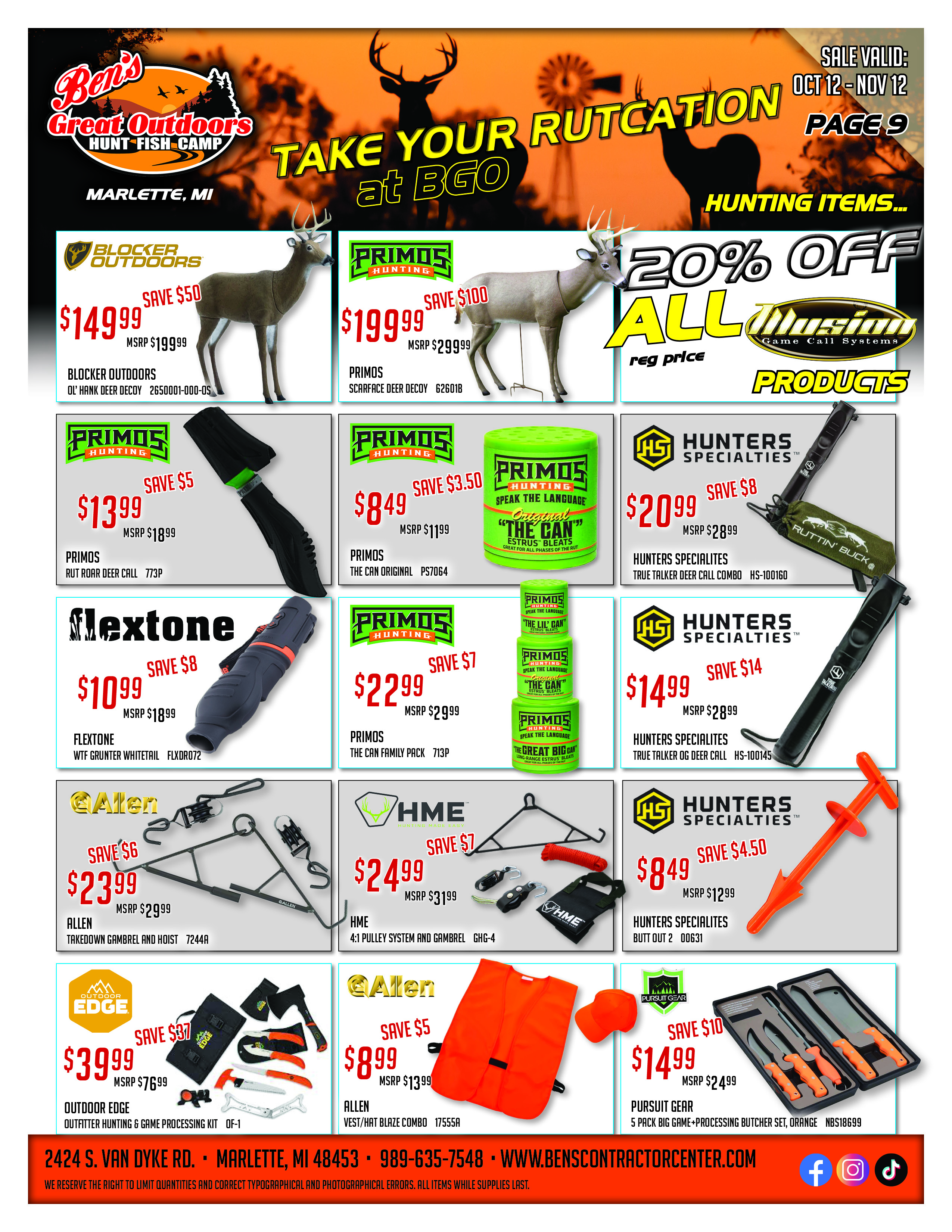 BGO Weekly Ad | Ben's Great Outdoors