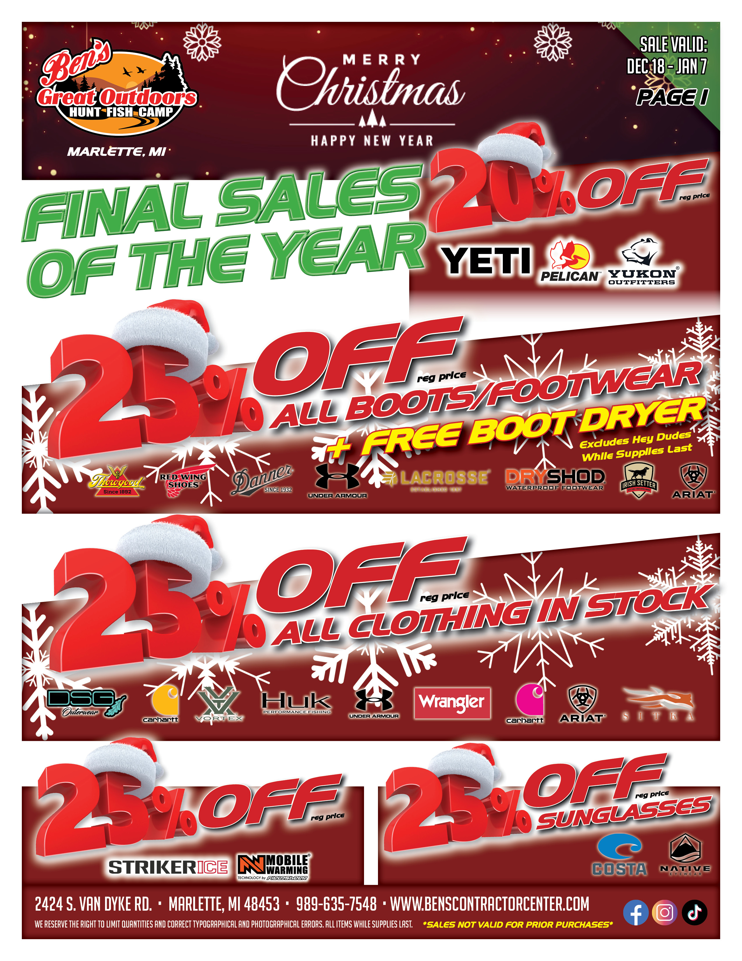 BGO Weekly Ad | Ben's Great Outdoors