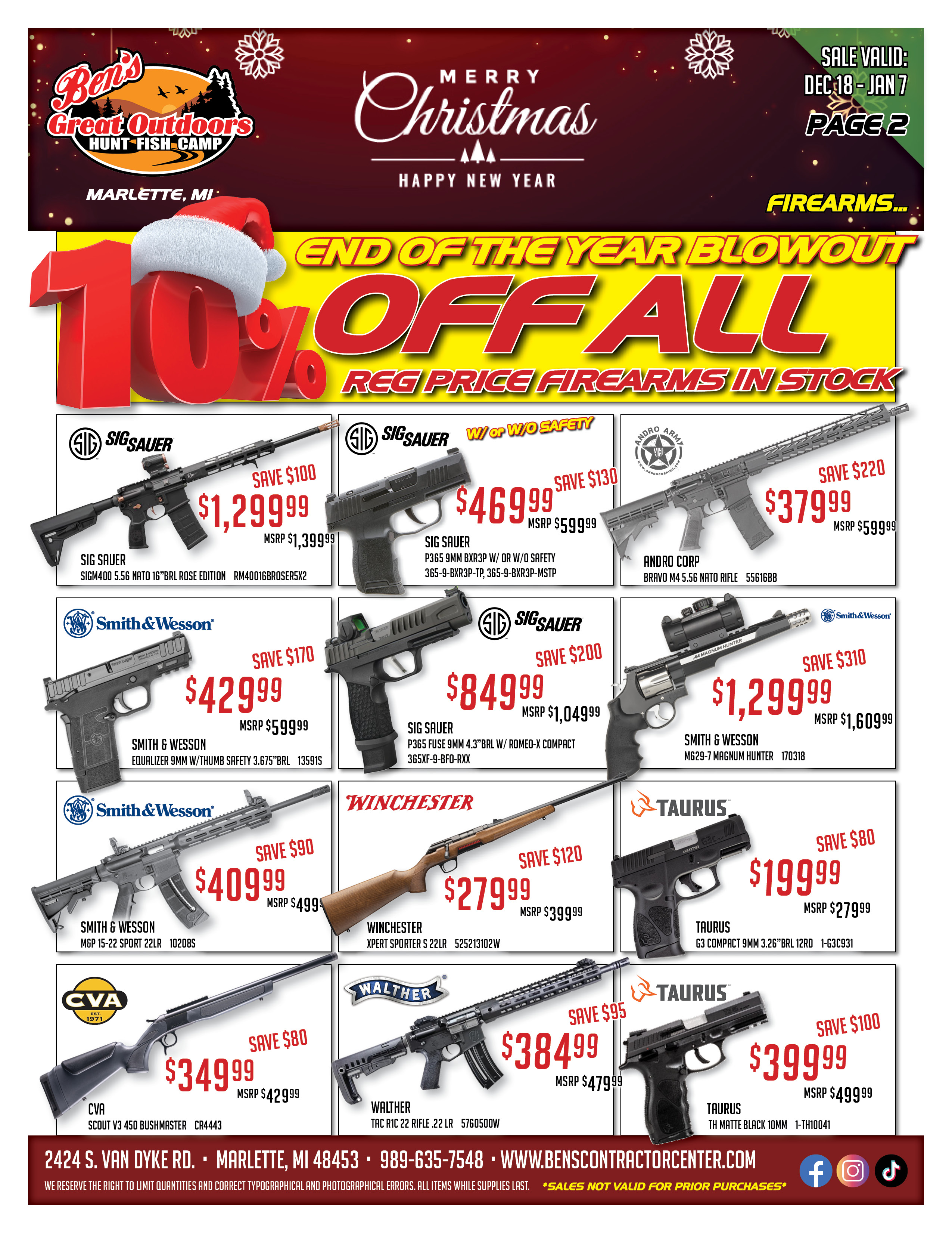 BGO Weekly Ad | Ben's Great Outdoors