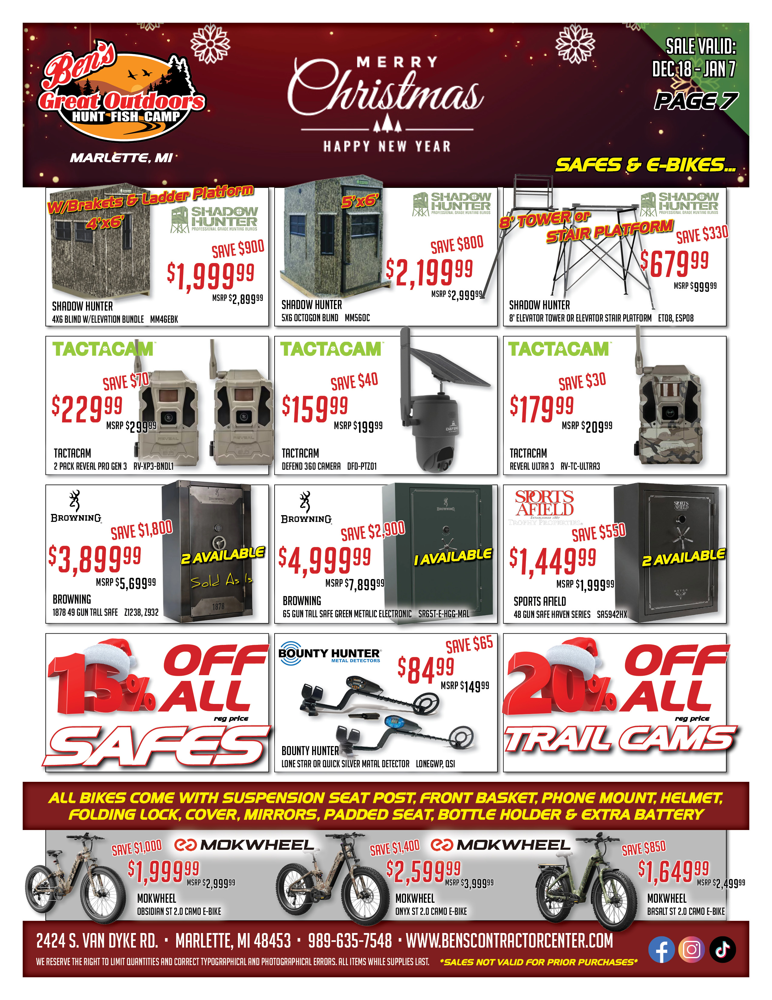 BGO Weekly Ad | Ben's Great Outdoors
