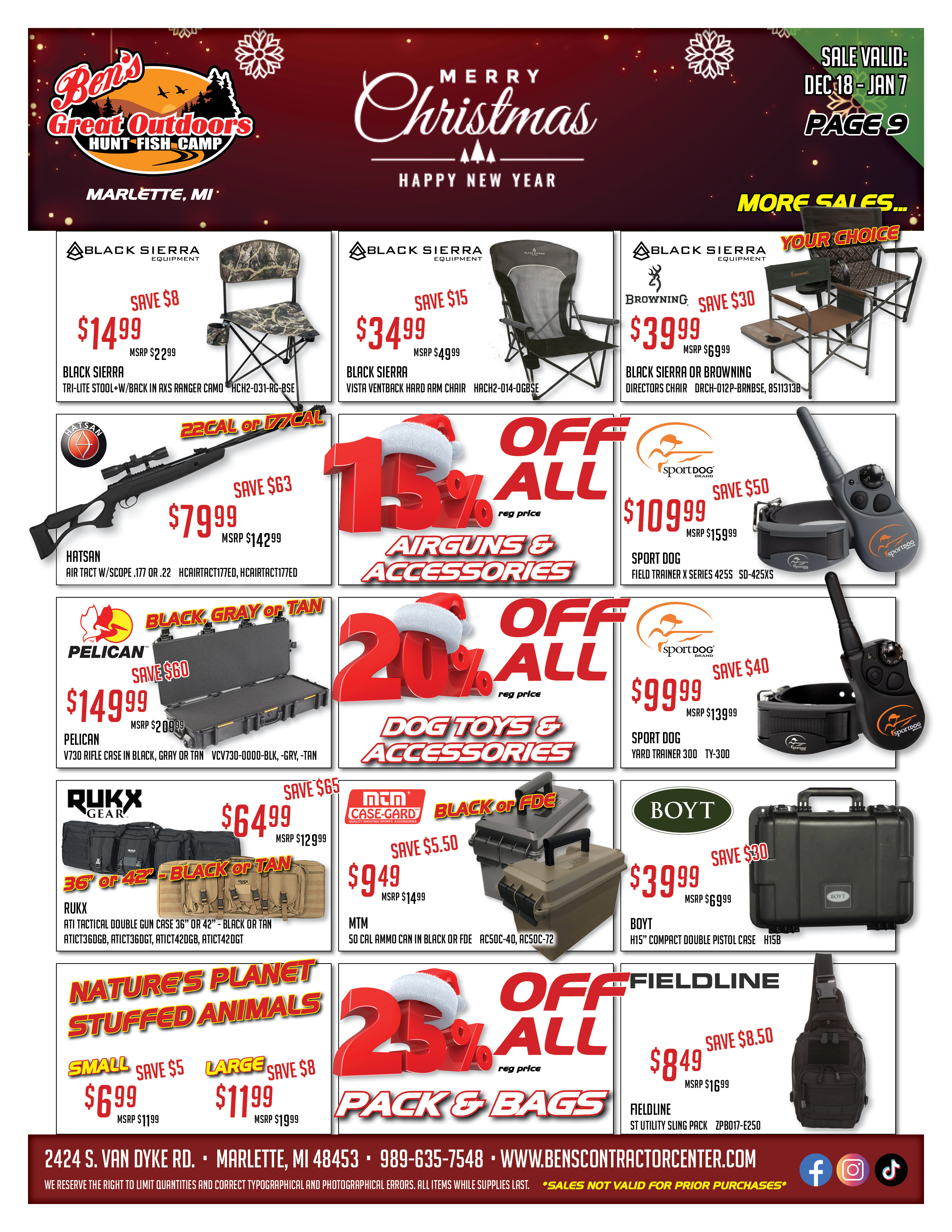 BGO Weekly Ad | Ben's Great Outdoors
